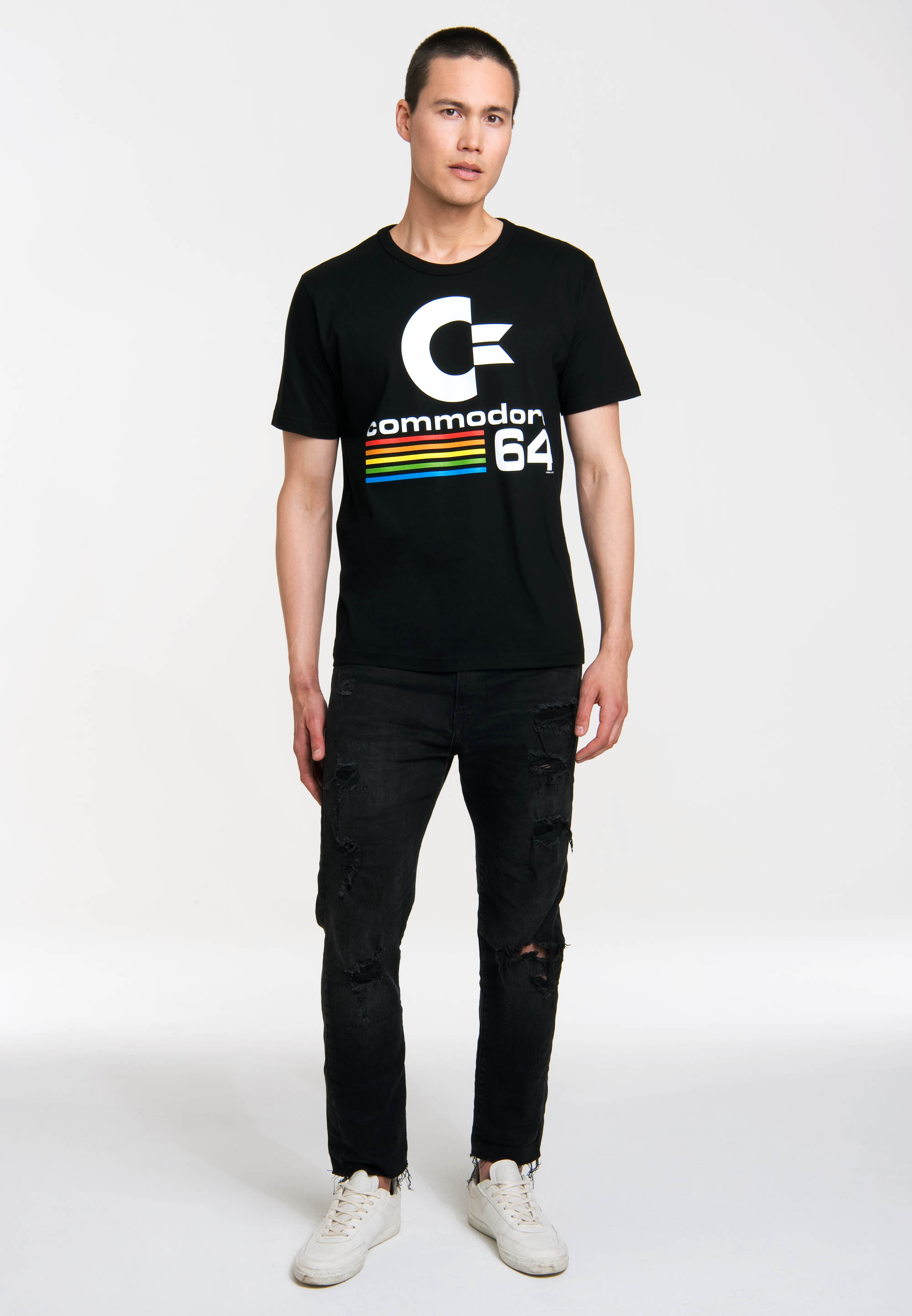 Commodore 64 - C64 - Logo - Print T-Shirt - Men | logoshirt-shop.de