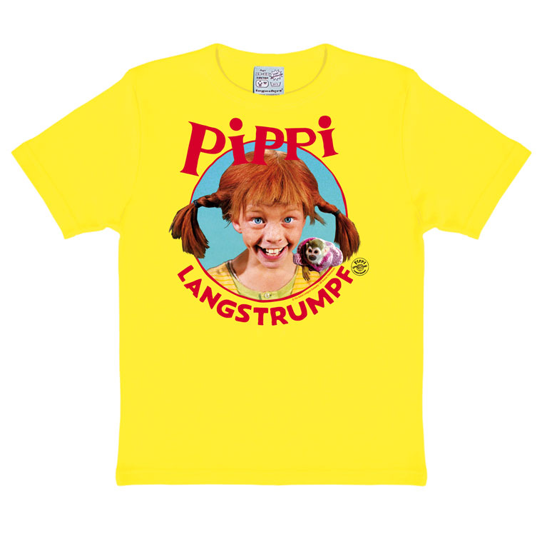 Pippi Longstocking - Portrait - Print T-Shirt - Kids | logoshirt-shop.de