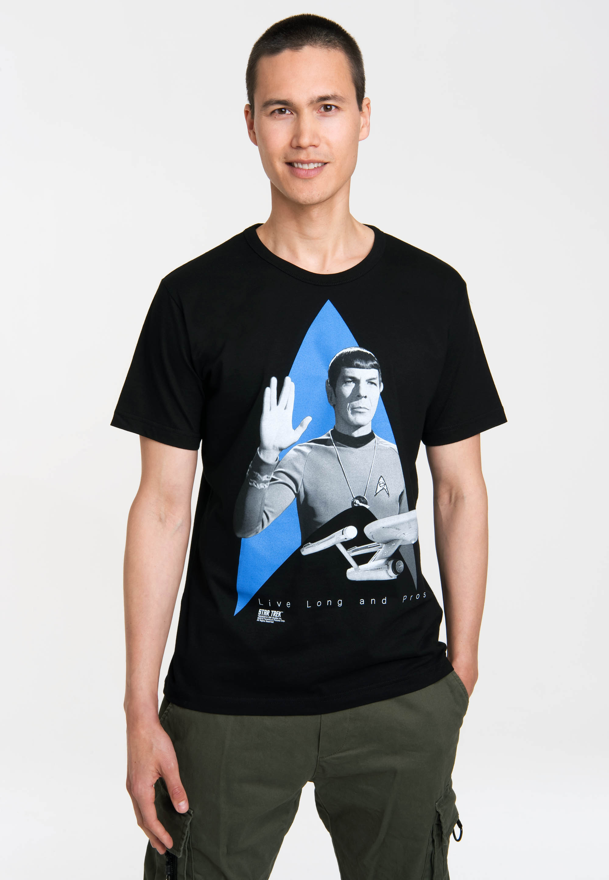 Star Trek - Spock - USS Enterprise Logo - T-Shirt Print - Herren ...
